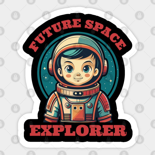 Future Space Explorer - Future Space Explorer - Sticker | TeePublic