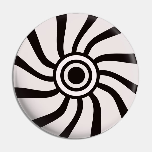 Retro 1960's style psychedelic design - Psychedelic - Pin | TeePublic