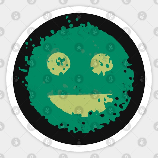Deconstructed Emoji Happy Face - Happy - Sticker | TeePublic