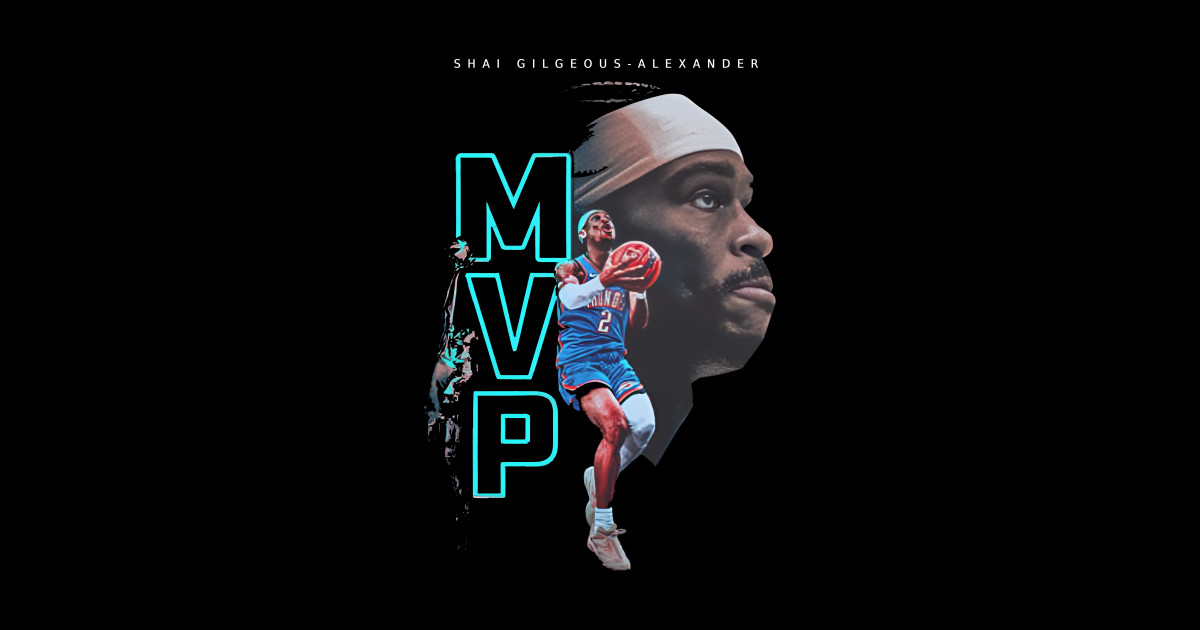 Shai Gilgeous-Alexander SGA MVP OKC 2025 - Sga Mvp - Pin | TeePublic