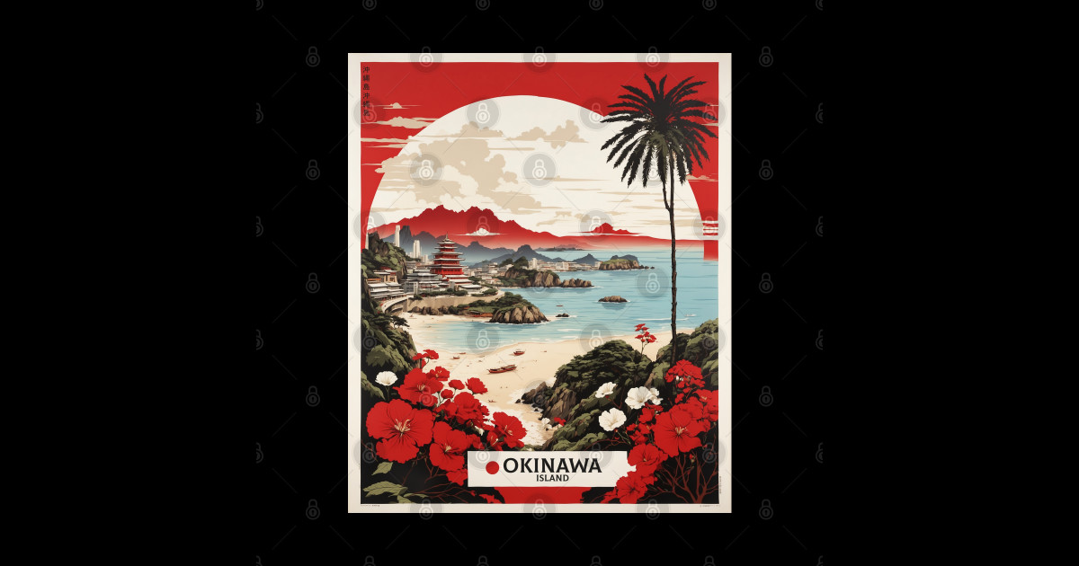 Okinawa Japan Travel Vintage Tourism Poster - Japan Tourism - Posters ...