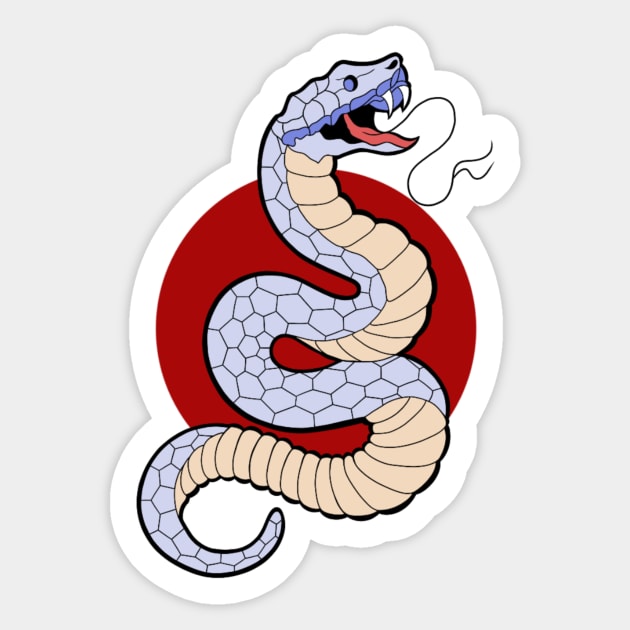 Big red snake - Snakes - Sticker | TeePublic