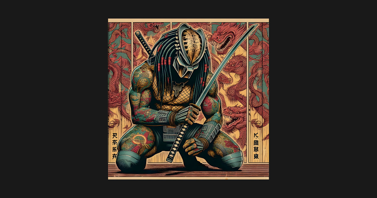 Yautja Predator Yakuza comics artwork - Yautja - T-Shirt | TeePublic