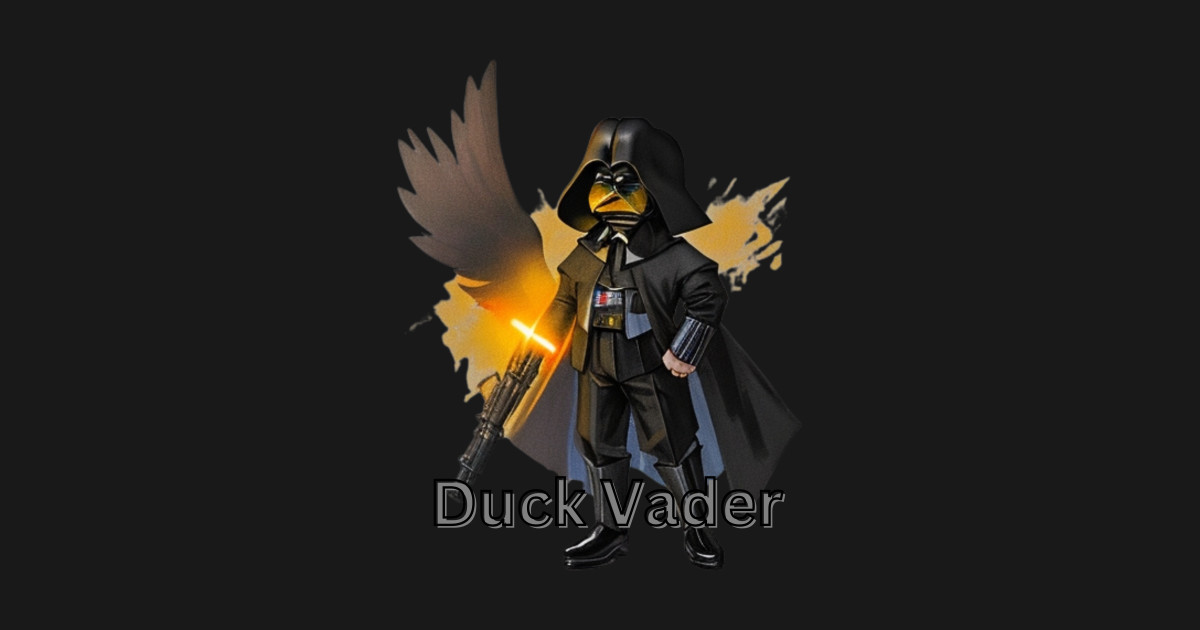 Duck Vader - Vaderdarth - T-Shirt | TeePublic