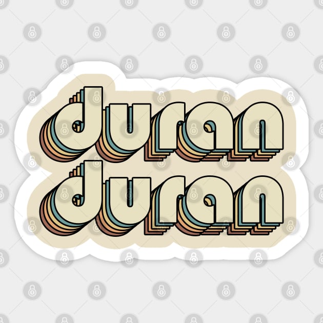 Duran Duran // Retro Rainbow Typography Style // 70s - Duran Duran ...