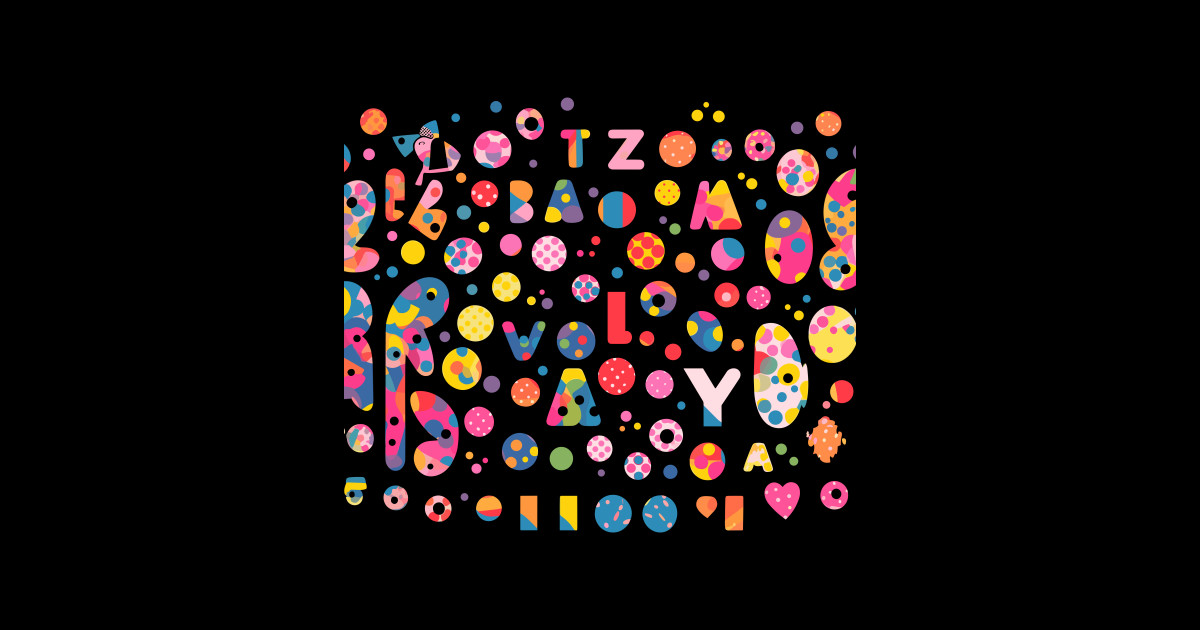 Font Fizz - Colorful - Sticker | TeePublic