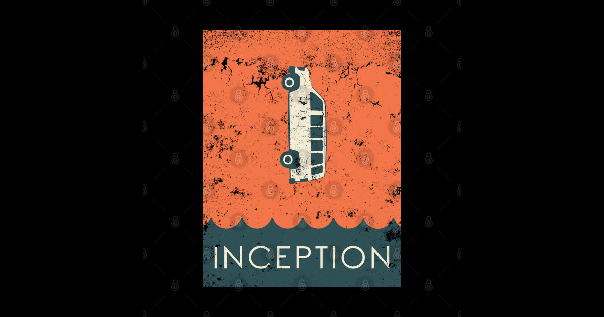 Inception (orange textured) - Inception - T-Shirt | TeePublic