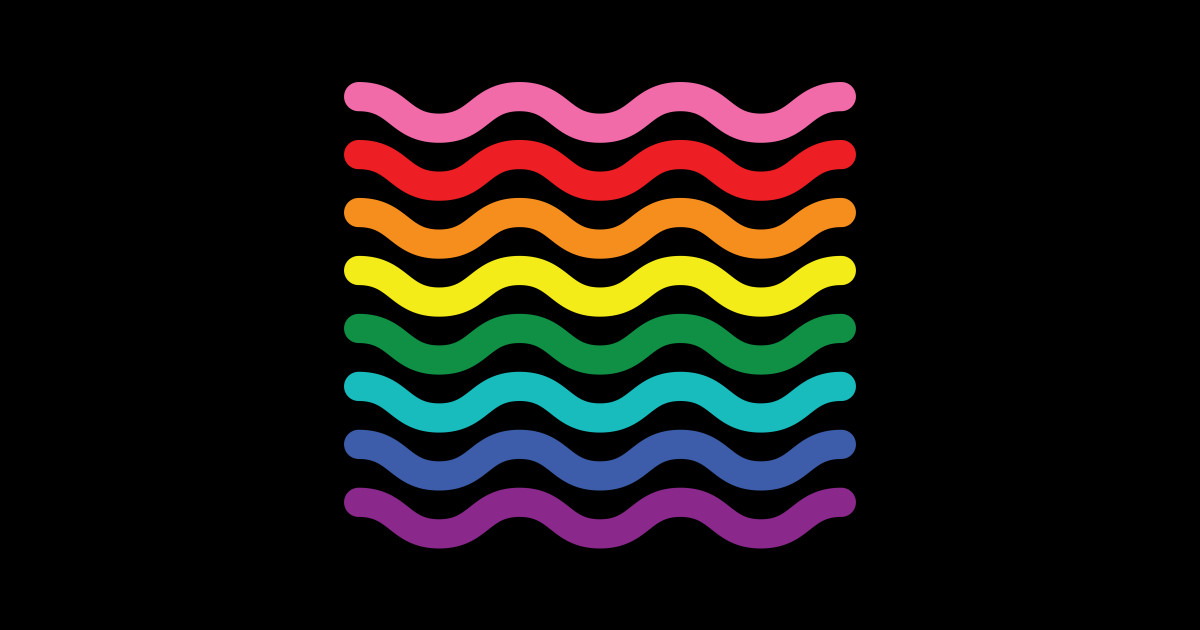 Pride Waves - Lgbt Pride - Sticker | TeePublic