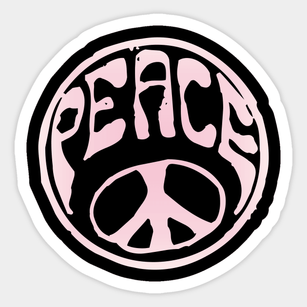 Retro Peace Sign - Peace Symbol - Sticker | TeePublic