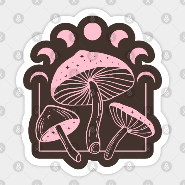 Happy Little Shrooms - Mushroom - Sticker | TeePublic