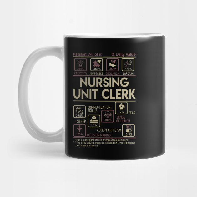 Nursing Unit Clerk T Shirt - Multitasking Daily Value Gift Item Tee ...