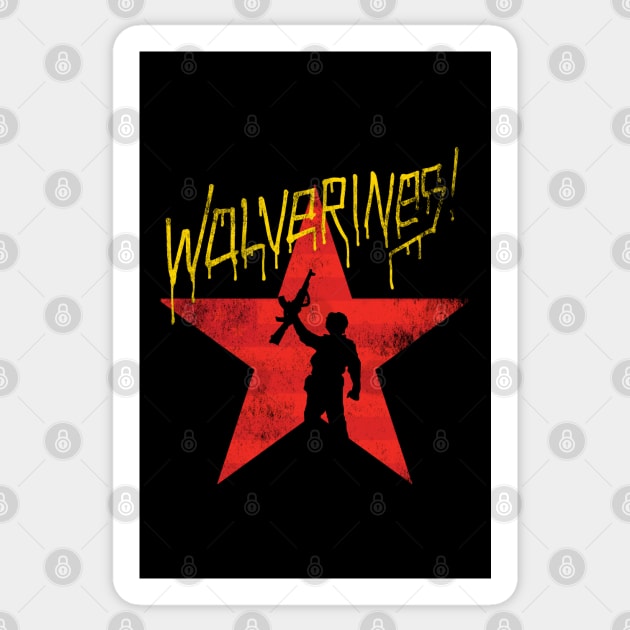 WOLVERINES! - Red Dawn - Sticker | TeePublic