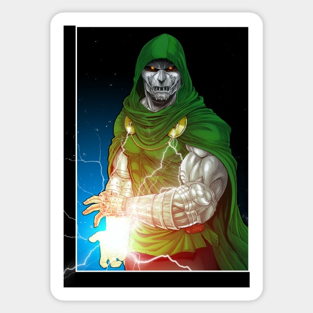 DR DOOM (PENCILS) - Dr Doom - Sticker | TeePublic
