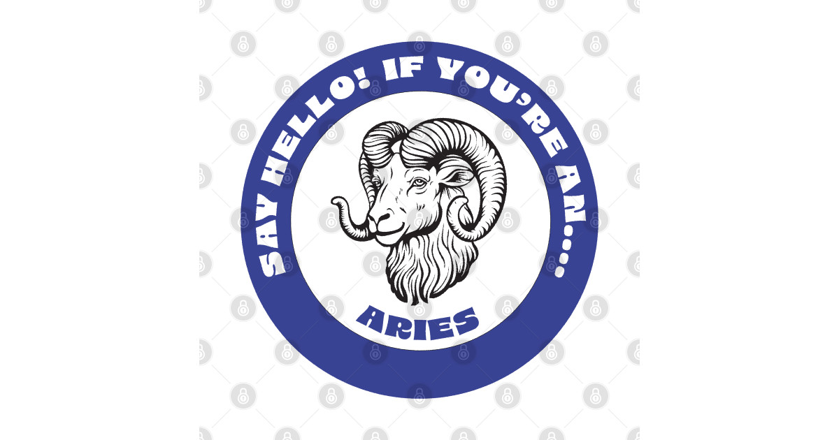 Say hello if you're an Aries. Zodiac sign design - Aries Zodiac Sign ...