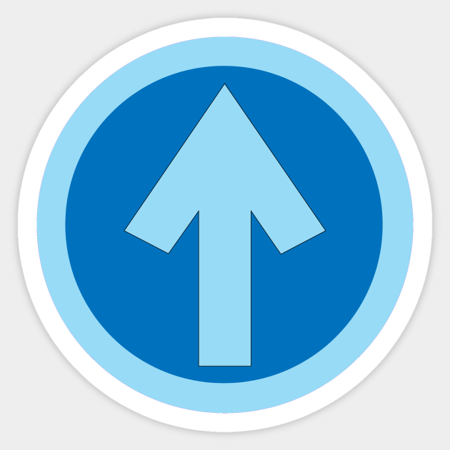 Arrow Sign - Mod - Sticker | TeePublic