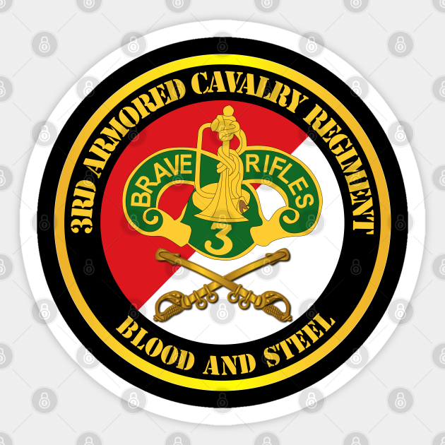 3rd Armored Cavalry Regiment DUI - Red White - Blood and Steel ...