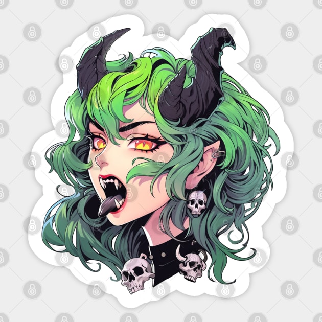 Phonk Demon Girl - Phonk - Sticker | TeePublic