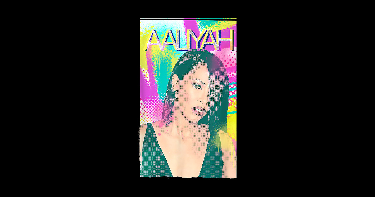 90's Color Splash - Aaliyah - Sticker | TeePublic