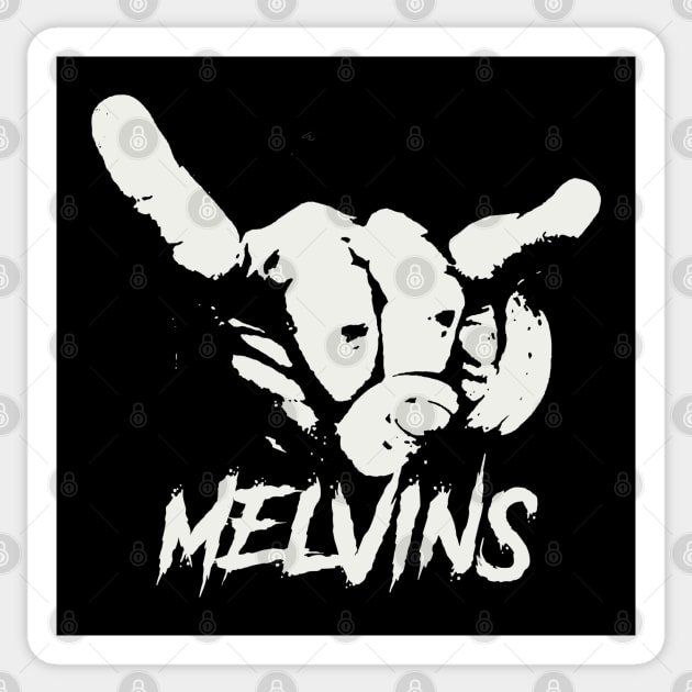 melvins horn sign - Melvins - Sticker | TeePublic