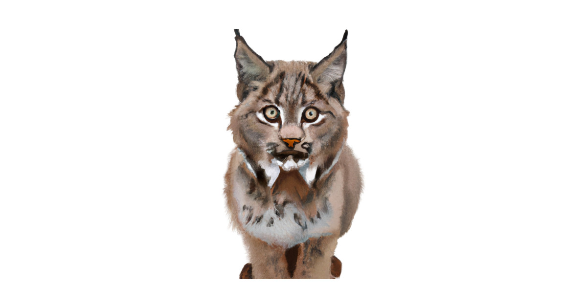 Cute Canada Lynx Drawing - Canada Lynx - T-Shirt | TeePublic