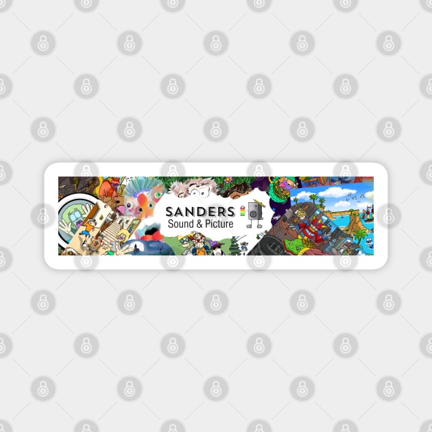 Sanders Sound & Picture's Official Banner Design - Cartoons - Magnet ...