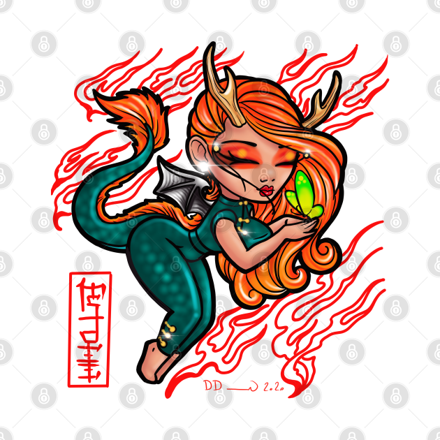 Dragon Lady ' - Dragon Lady - T-Shirt | TeePublic