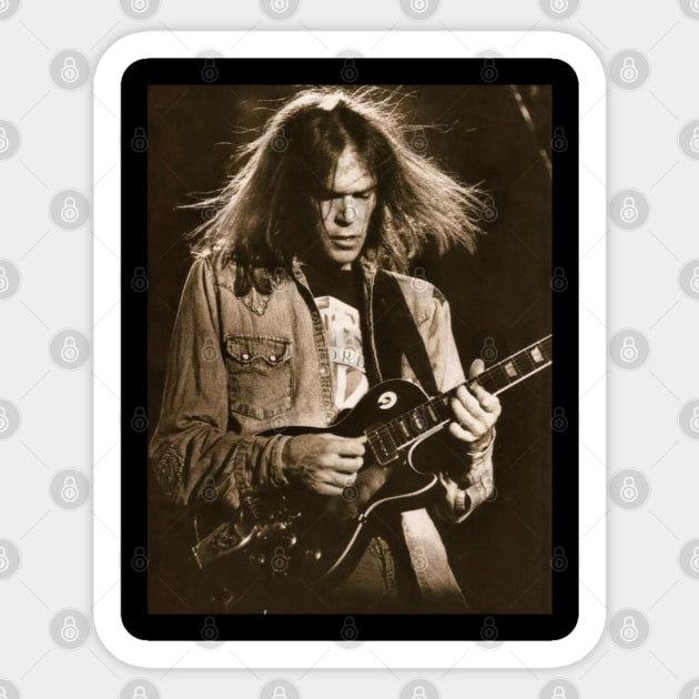 Neil Young / 1945 - Neil Young - Sticker | TeePublic