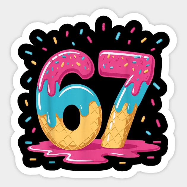 67 Ice Cream Drip Meme Six Seven Gen Alpha Slang - 67 Ice Cream Drip ...