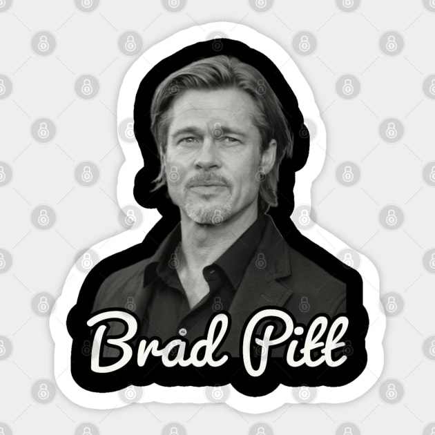 Brad Pitt / 1963 - Brad Pitt - Sticker | TeePublic