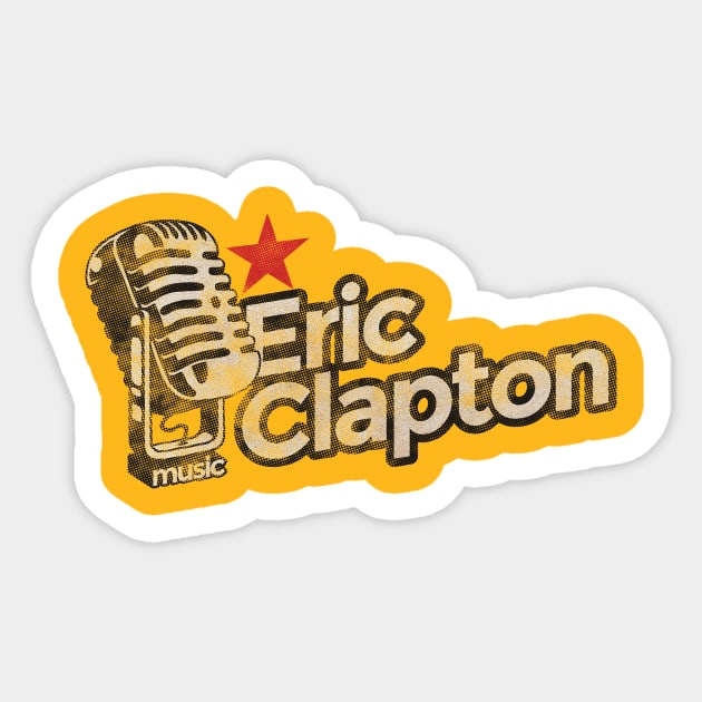 Eric Clapton Vintage - Eric Clapton - Sticker | TeePublic