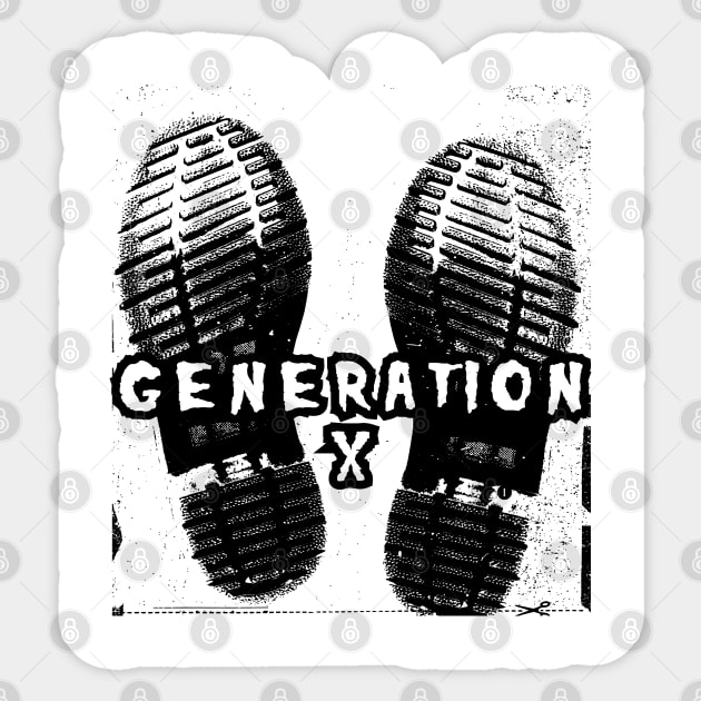 generation x classic boot - Generation X - Sticker | TeePublic