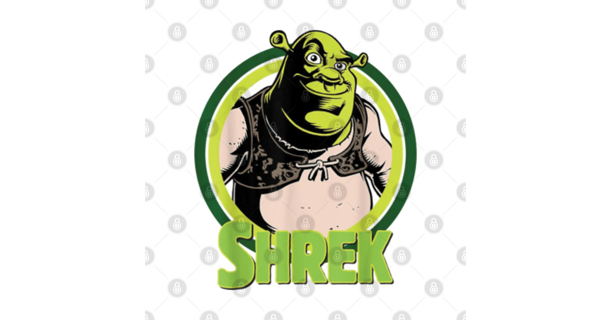 Shrek In Circles Cartoon - Shrek - T-Shirt | TeePublic