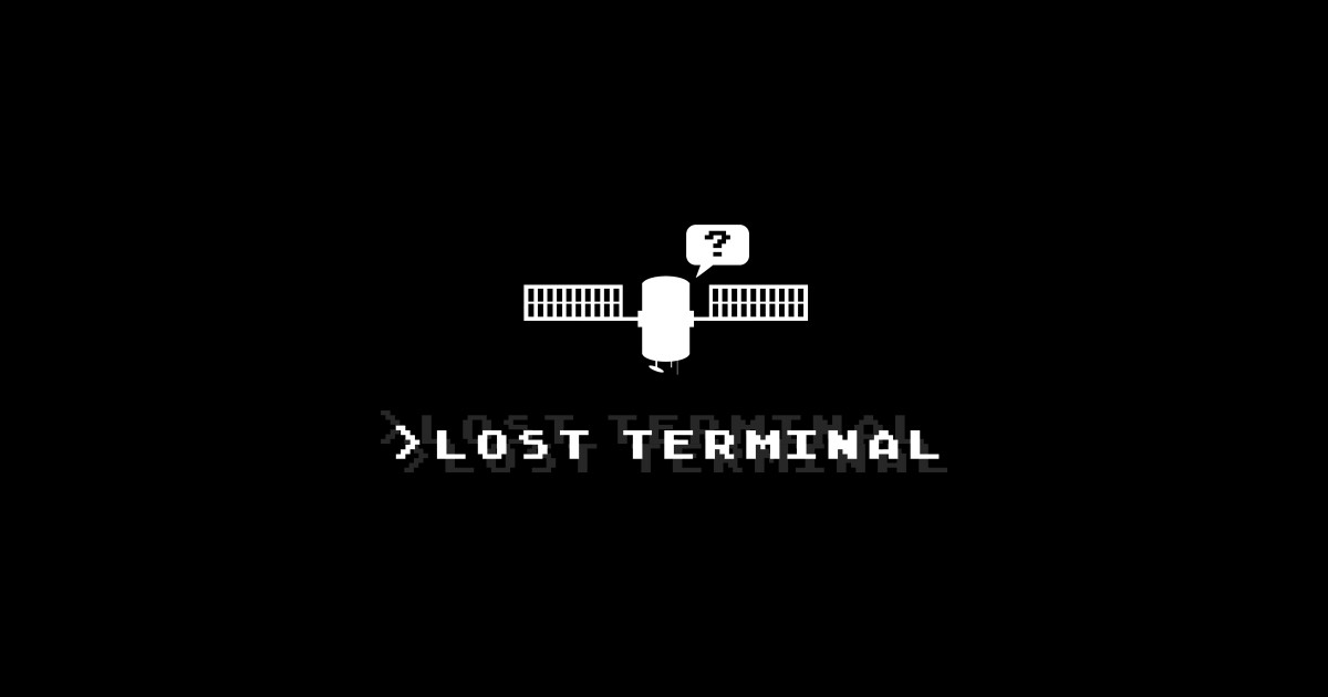 Lost Terminal Logo (white) - Lostterminal - Sticker | TeePublic