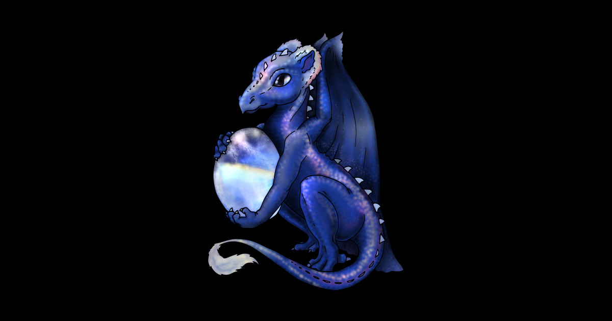 Moonstone Dragon - Dragons - Sticker | TeePublic