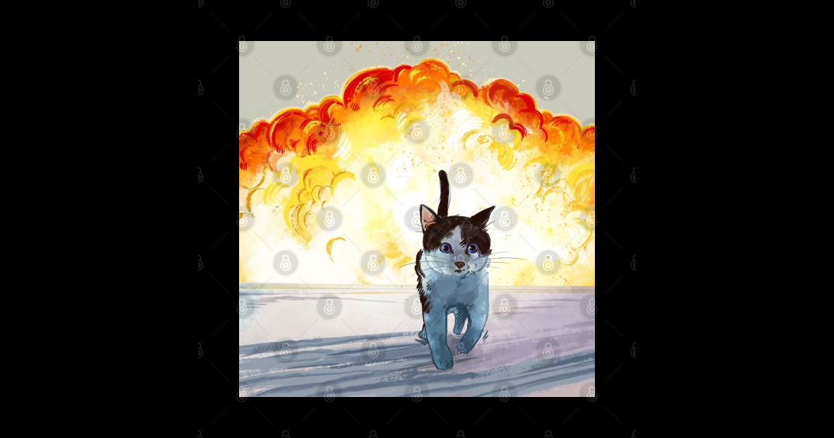 Cool Cats don't look at explosions - Cats - Mug | TeePublic