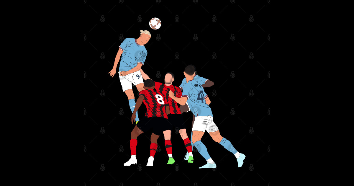 Erling Haaland Header City - Haaland - Posters and Art Prints | TeePublic