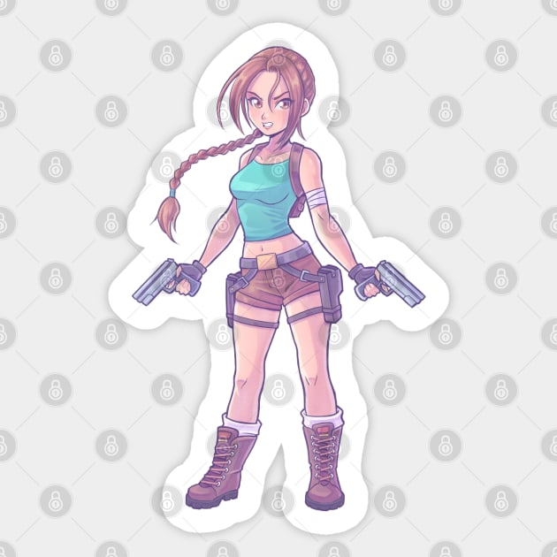 Lara Croft - Tomb Raider - Sticker | TeePublic