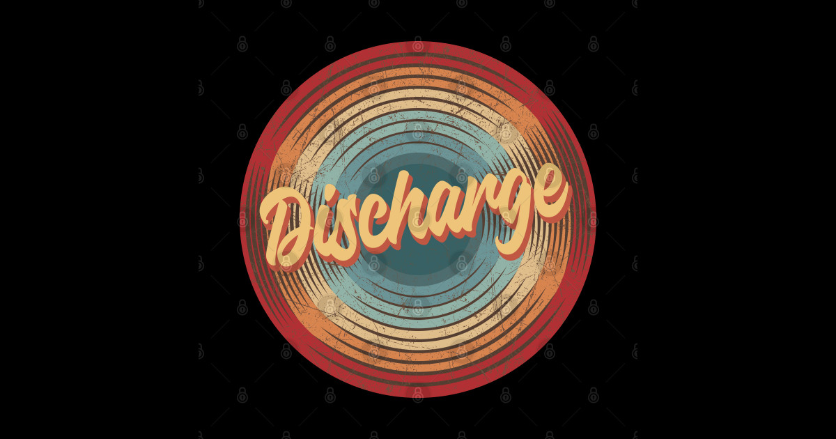 Discharge Vintage Circle - Musician - Sticker | TeePublic