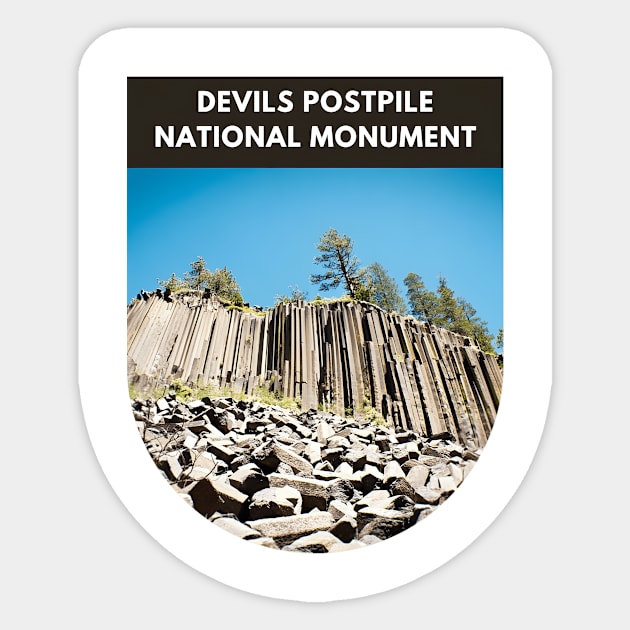 Devils Postpile National Monument - Devils Postpile - Sticker | TeePublic