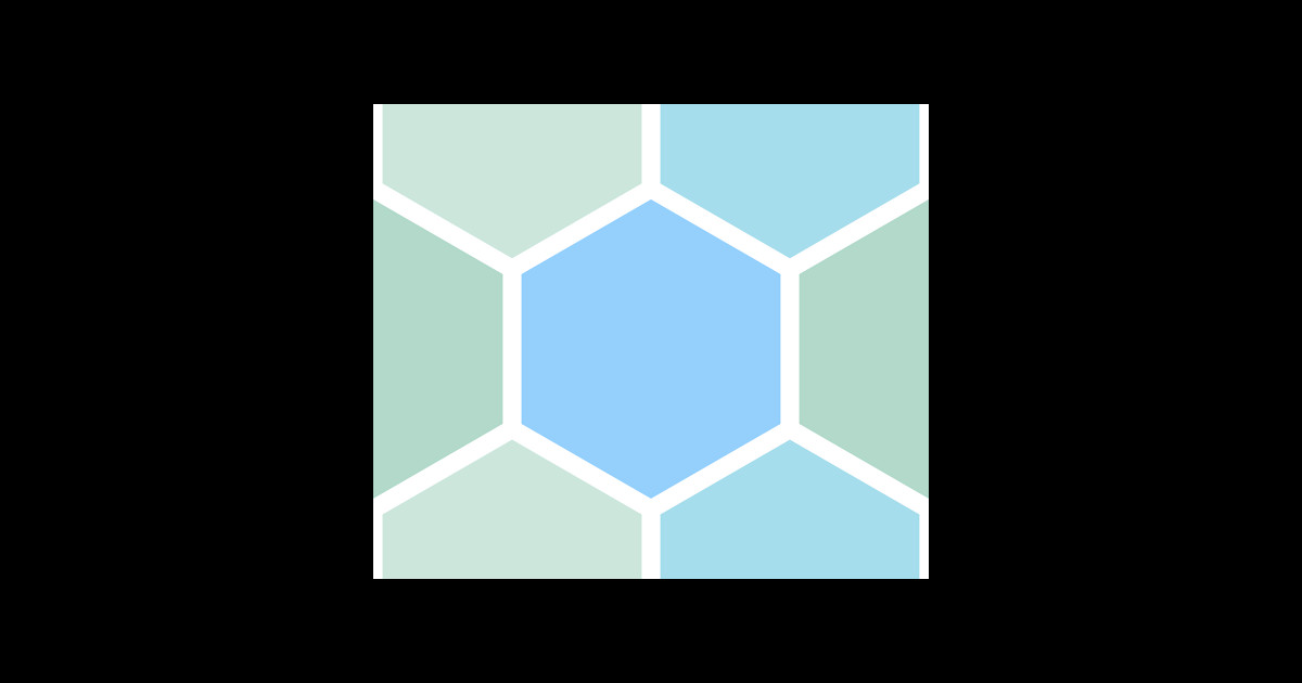 Pastel Hexagons - Pattern - Sticker | TeePublic