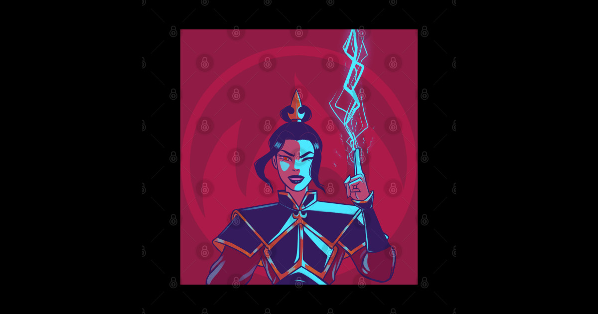 Azula Lightning - Azula - Sticker | TeePublic