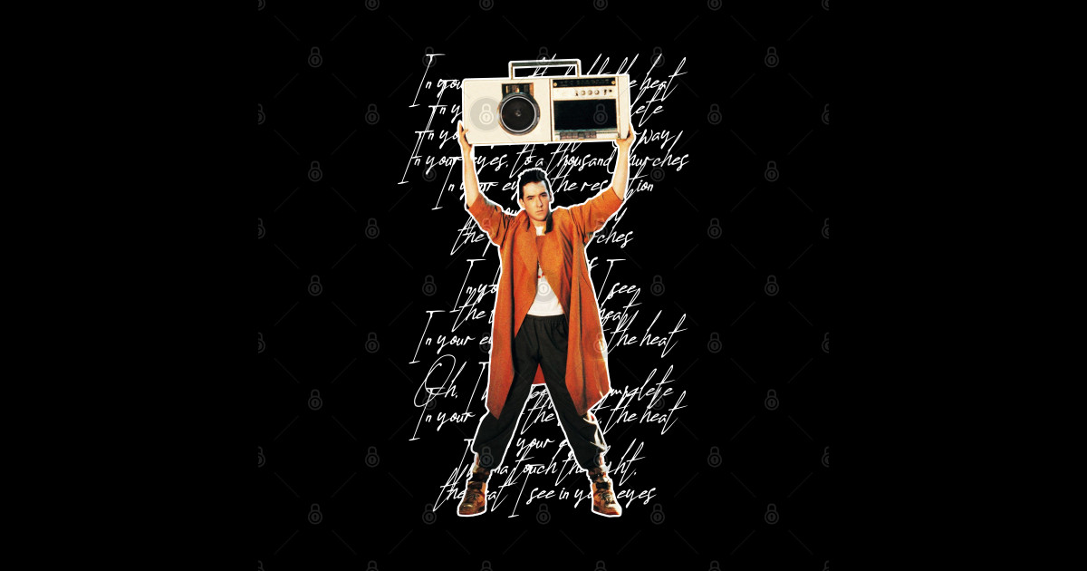 Say Anything... Retro 80s John Cusack Tribute - Say Anything - Sticker ...