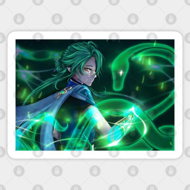 Baizhu-Genshin Impact - Genshin Impact - Sticker | TeePublic