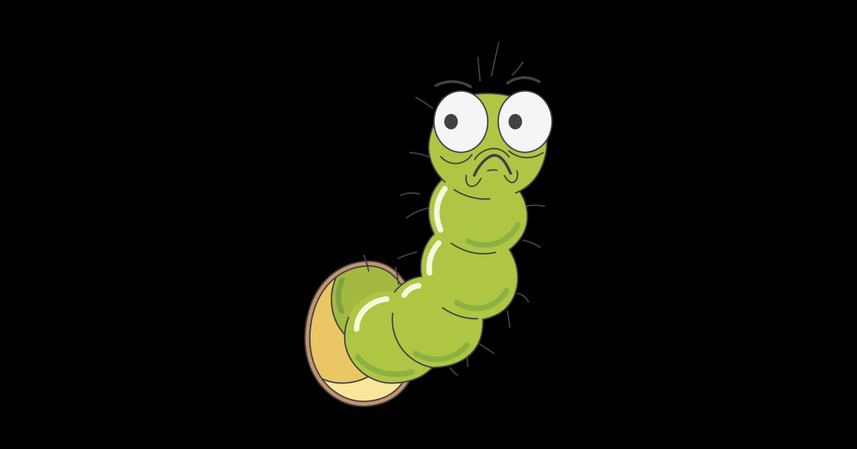 Green worm - Worm - Sticker | TeePublic