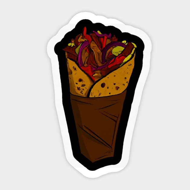 Doner Kebab Durum - Doner Kebab - Sticker | TeePublic