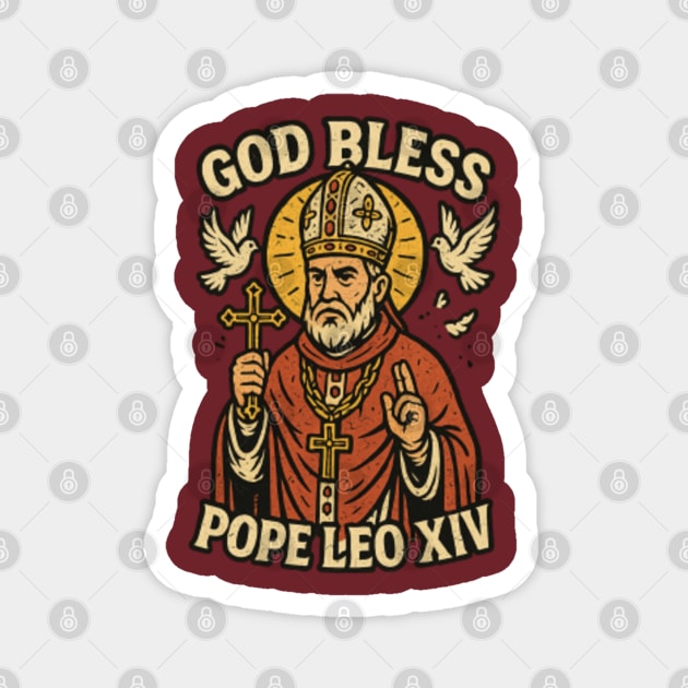 Holy Drip – Pope Leo XIV - Fictional Pope - Magnet | TeePublic