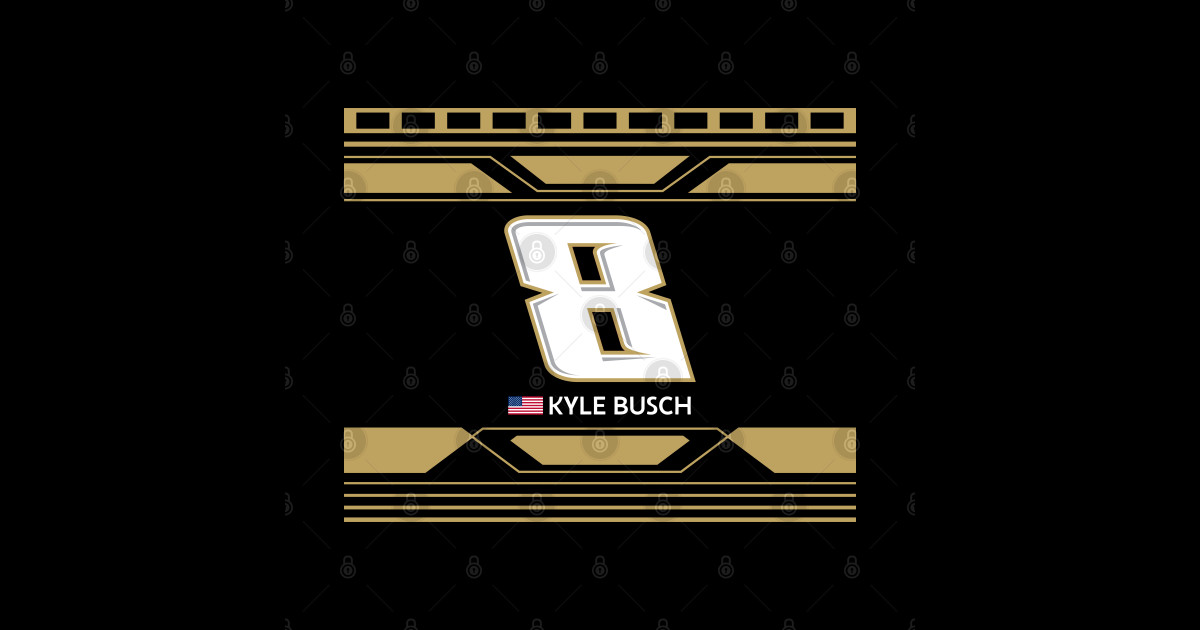 Kyle Busch #8 2024 NASCAR Design - Kyle Busch - Sticker | TeePublic