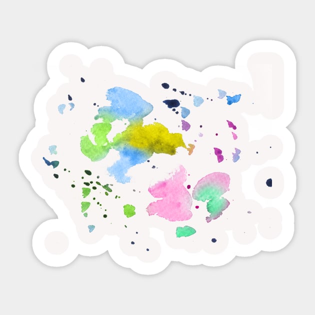 abstract watercolor stains - Abstract Watercolor Stains - Sticker ...