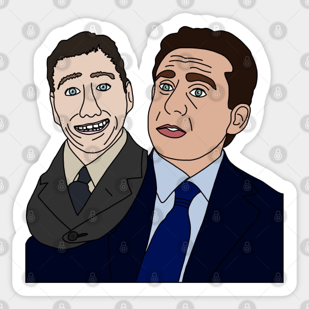 Michael Scott Paper Mache - The Office - Sticker | TeePublic