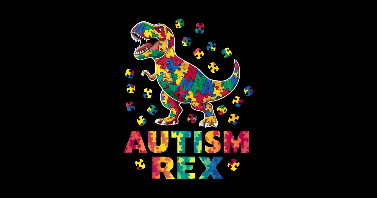 autism awareness dinosaur t rex autism - Autism Awareness Dinosaur T ...